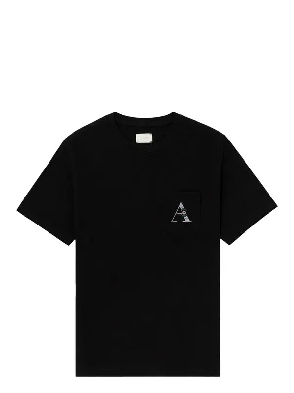 Aimé Leon Dore Needlepoint Pocket Tee - Black