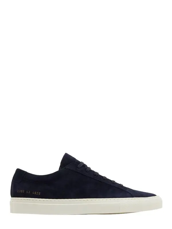 COMMON PROJECTS Achilles Waxed Suede Sneakers - Blue