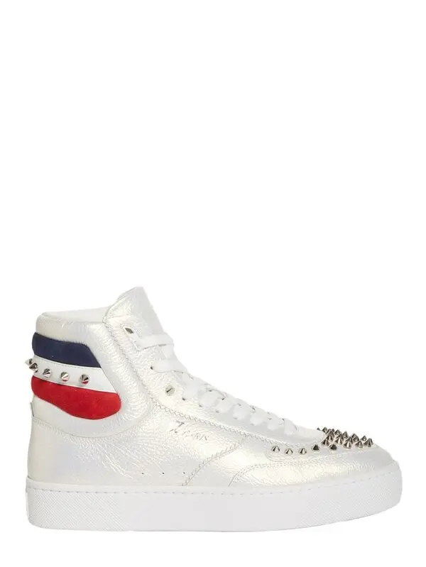 CHRISTIAN LOUBOUTIN Top Rui Spikes Sneakers - White