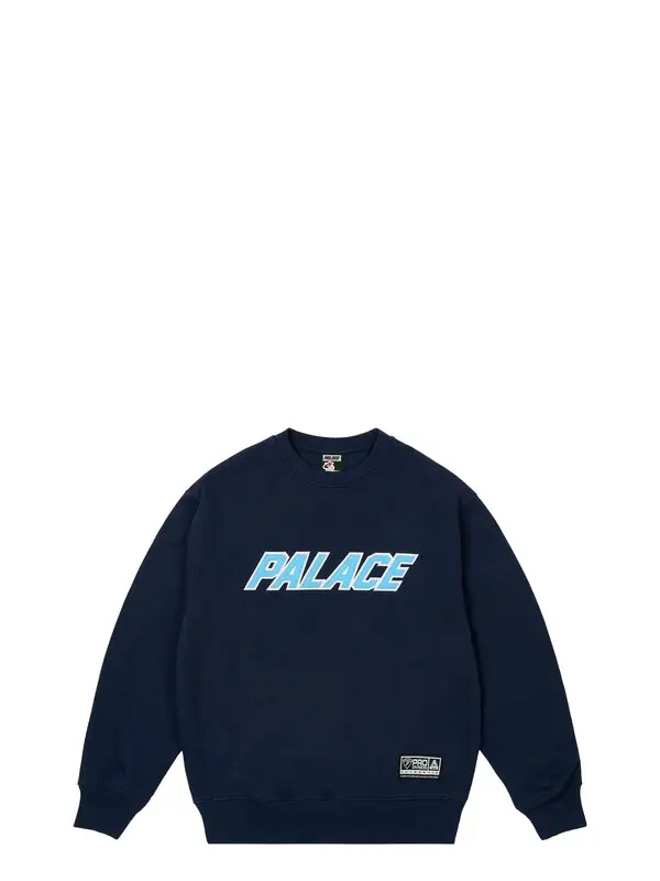 PALACE Appliqué Team Crewneck - Blue