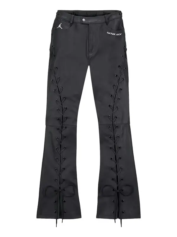 CACTUS JACK BY TRAVIS SCOTT Air Jordan X Cactus Jack Leather Pants - Black