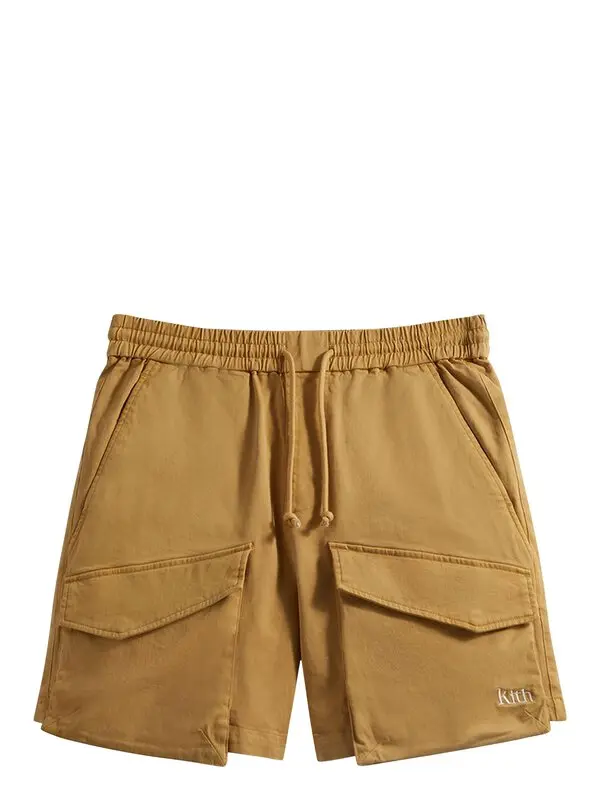 Kith Garment Dyed Twill Boreum Cargo Short - Tan