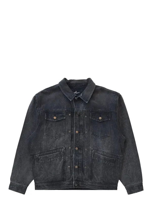 GLASS CYPRESS Denim Jacket - Black