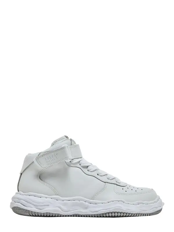 Mihara Yasuhiro Wayne Og Sole Leather High Sneakers - White
