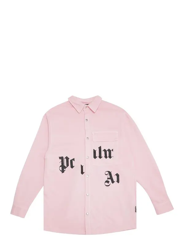 Palm Angels Broken Logo Button-down Shirt - Pink