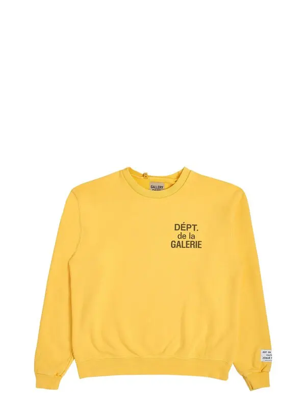 GALLERY DEPT. Art That Kills Reversible Crewneck Sweatshirt - Yellow
