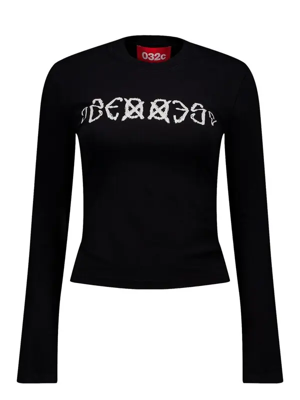 032C Sos Fitted Long-sleeve - Black