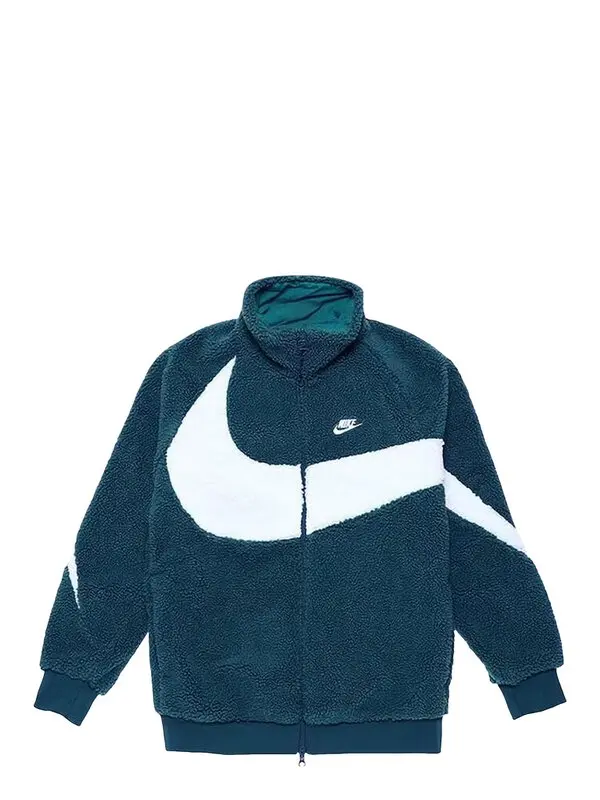 Nike Sportswear Big Swoosh Reversible Boa Jacket - Teal