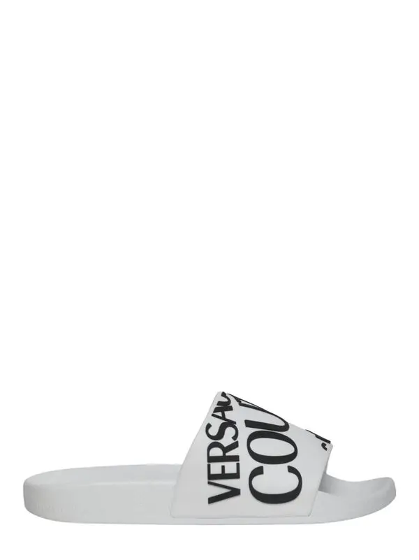 Versace Logo Slide - White