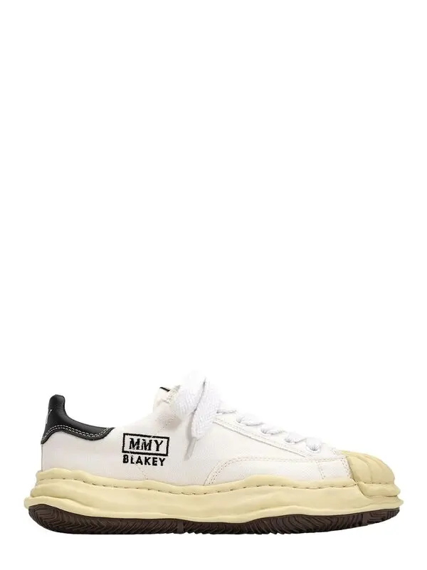 Mihara Yasuhiro Blakey Og Sole Vintage Canvas Low Top Sneakers - White