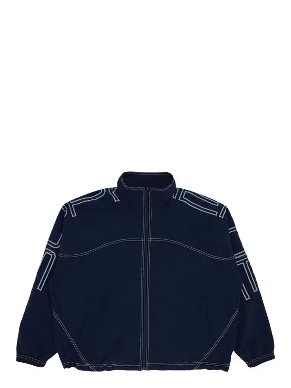 Supreme Spellout Embroidered Track Jacket - Blue