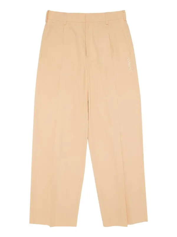 Marni Organic Compact Poplin Trousers - Pink