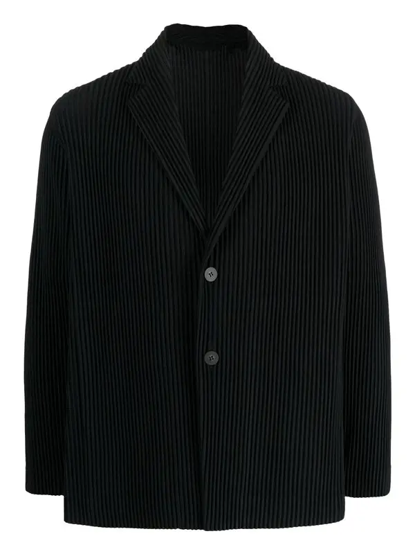 Issey Miyake Basic Pleated Blazer - Black