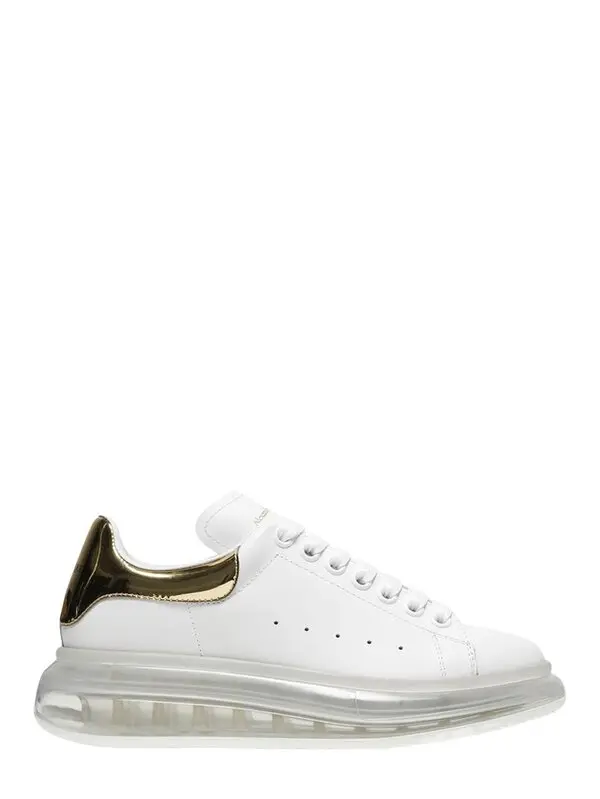Alexander McQueen Oversized Sneaker With Clear Sole - White