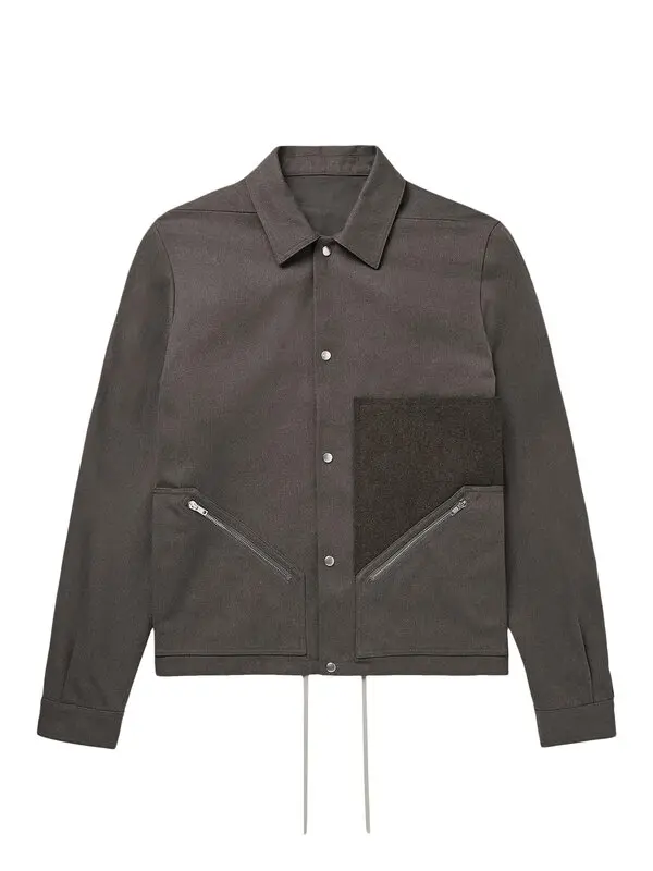 Rick Owens Tour Snap-front Jacket - Grey