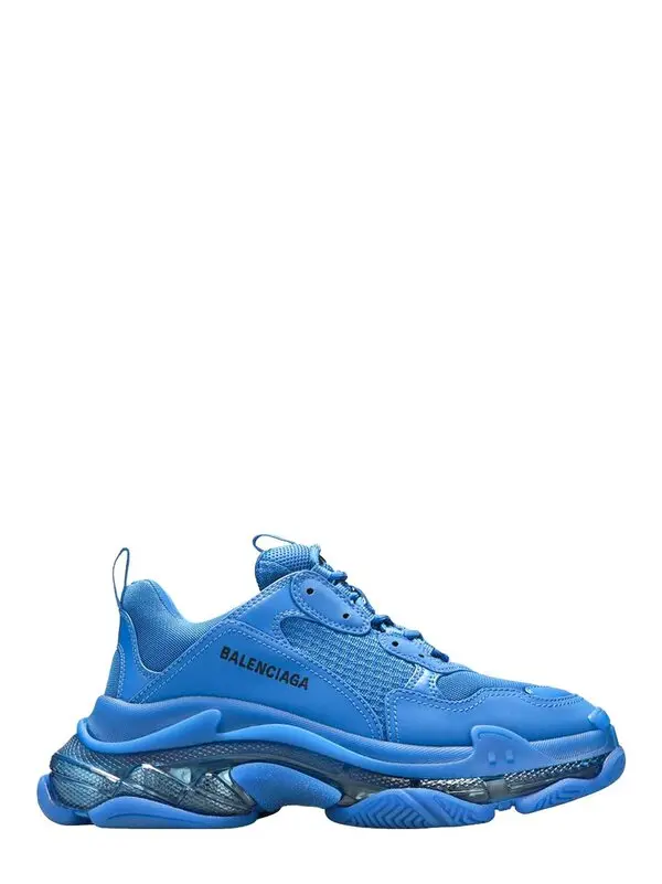 Balenciaga Triple S Sneaker With Clear Sole - Blue