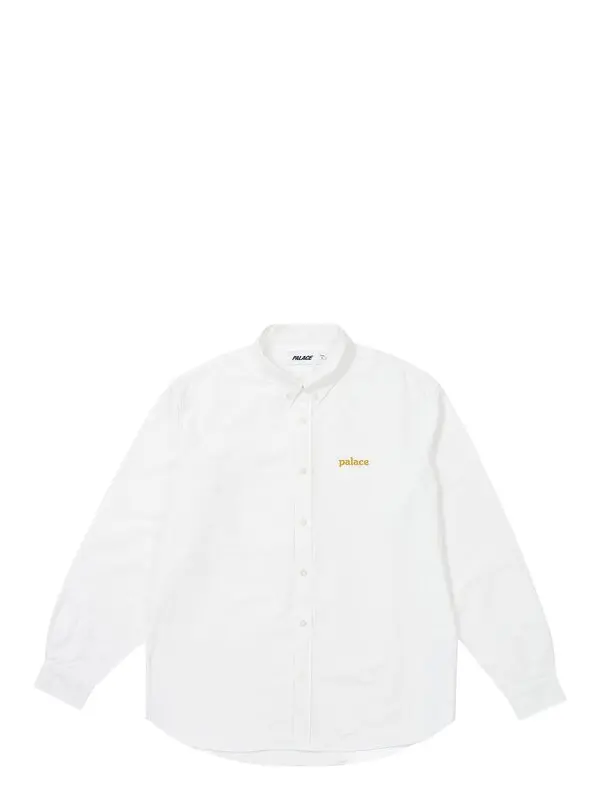 PALACE Seersucker Oxford Shirt - White