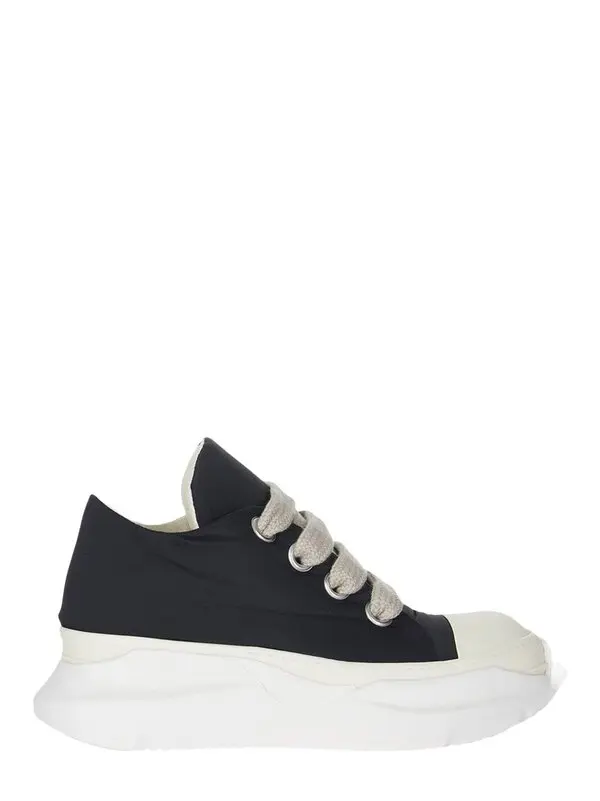 Rick Owens Jumbo Laced Abstract Low Sneakers - Black