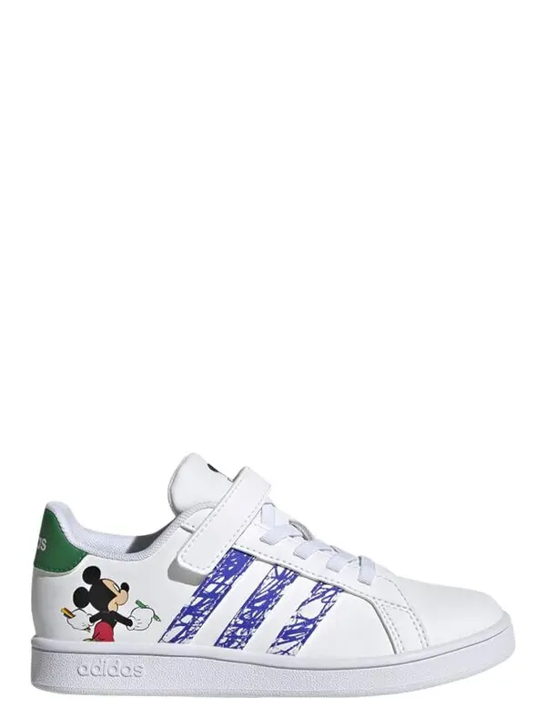 Adidas Disney X Grand Court J 'mickey And Minnie Mouse' Sneakers - White