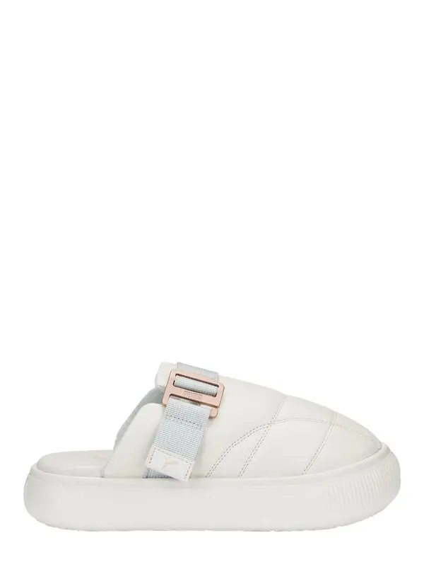 PUMA Suede Mayu Leather Mule - White