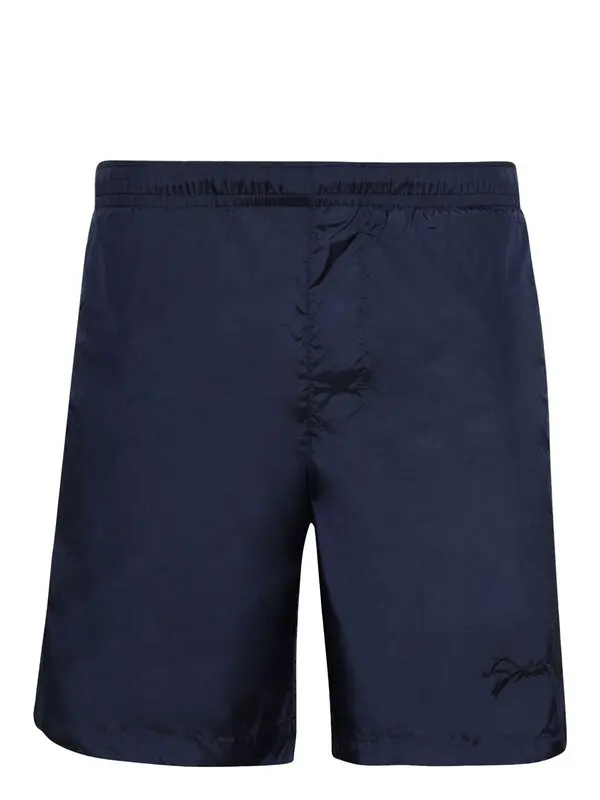 Givenchy Logo Embroidery Swimshorts - Blue