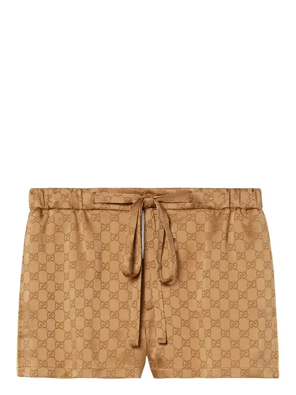 Gucci Satin Shorts - Brown