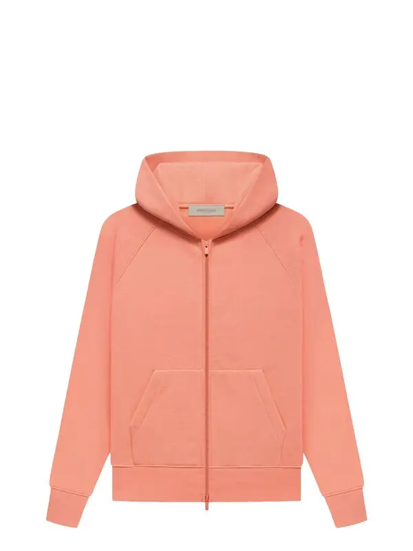 Fear Of God Full Zip Hoodie - Orange