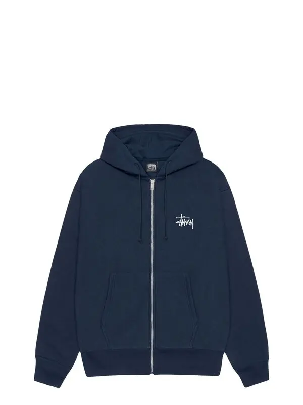 StÜssy Basic Zip Hoodie - Blue