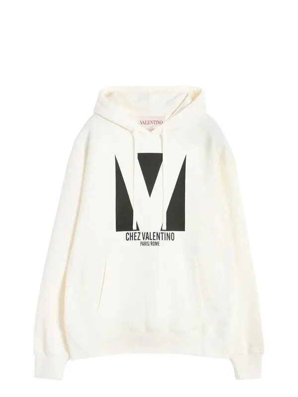 Valentino Garavani Chez Drawstring Hoodie - White