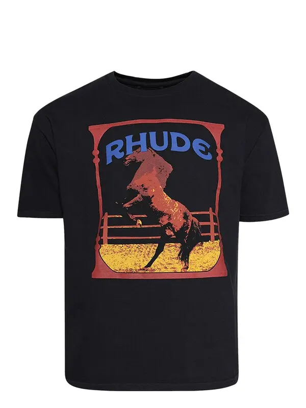 Rhude Cadre Tee Vintage - Black