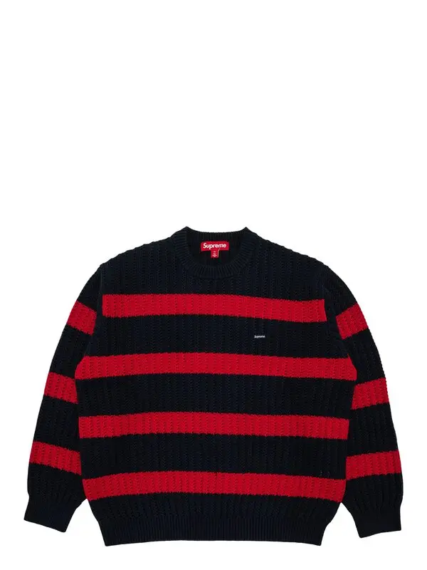 Supreme Loose Gauge Stripe Sweater - Blue