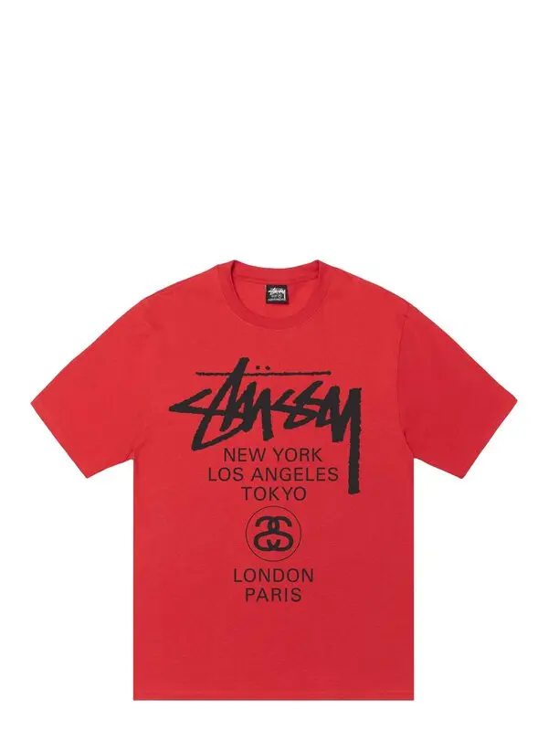 StÜssy World Tour Tee - Red