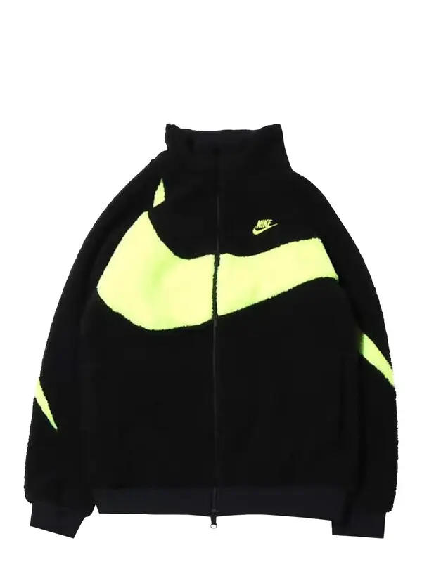 Nike Big Swoosh Reversible Boa Jacket - Black