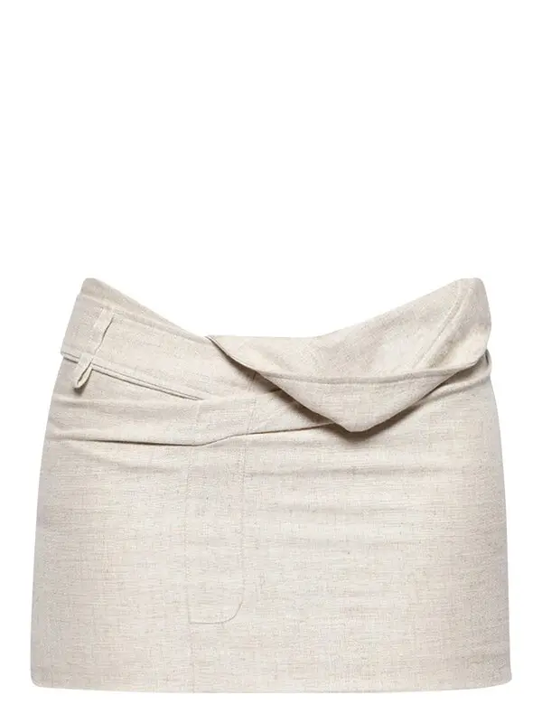 Jacquemus La Mini Jupe Bahia Mini Skirt - Tan