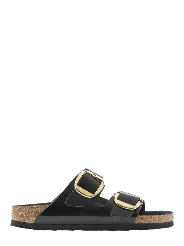 BIRKENSTOCK Arizona Big Buckle Natural Patent Leather Narrow - Black