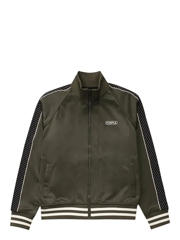 PURPLE BRAND Poly Tricot Track Jacket - Green