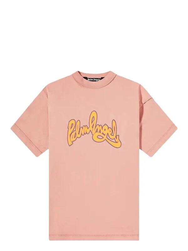 Palm Angels Seasonal Logo Insideout Tee - Pink