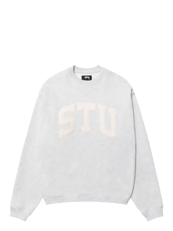 StÜssy Stu Appliqué Crewneck - Grey