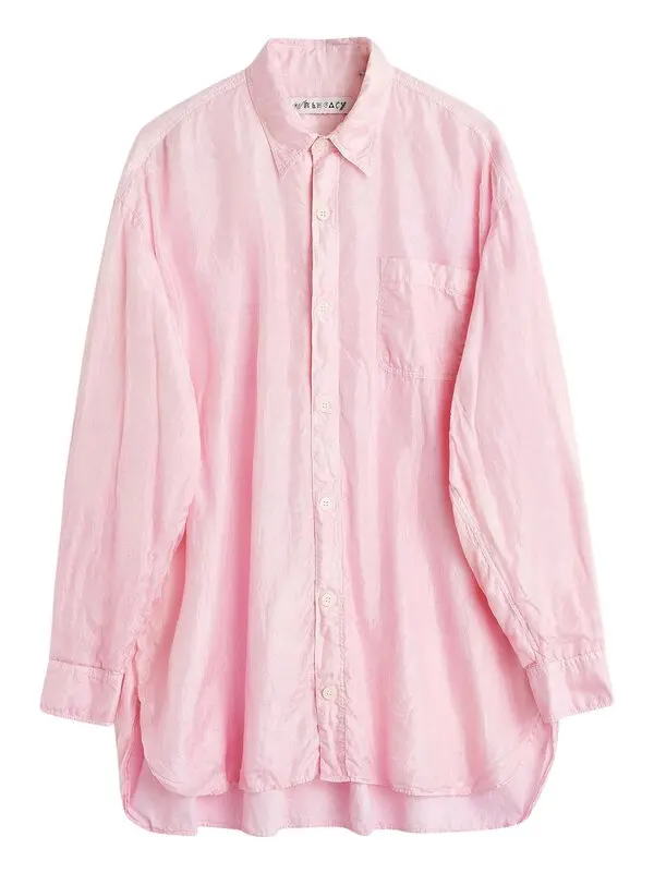 Our Legacy Oversize Silk Darling Shirt - Pink