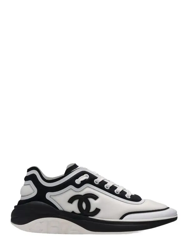 Chanel Cc Logo Sneaker - White