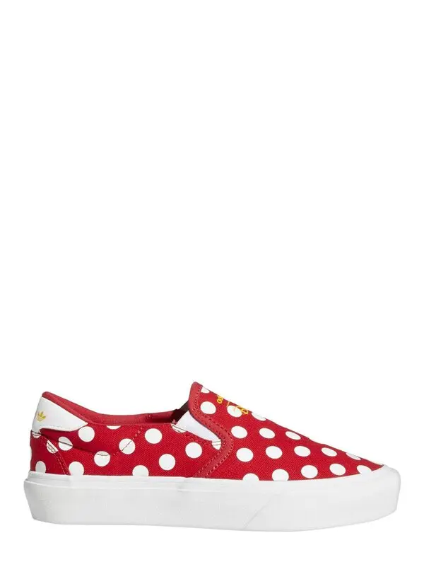 Adidas Disney X Court Rallye Slip J 'polka Minnie' Sneakers - Red