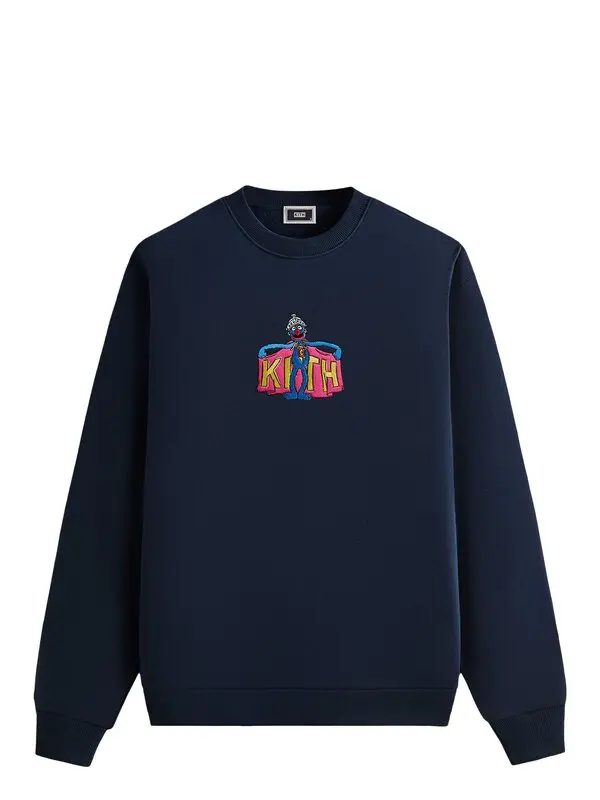 Kith X Sesame Street Super Grover Nelson Crewneck - Blue