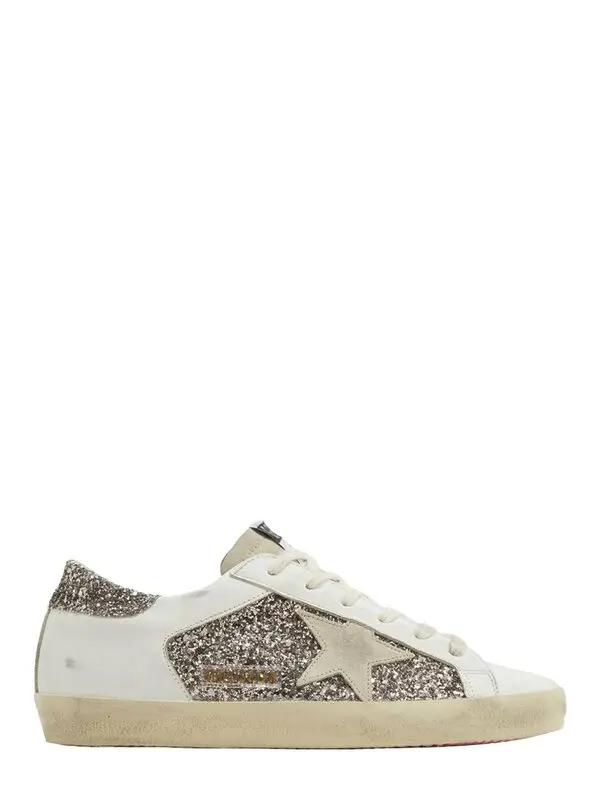 GOLDEN GOOSE Superstar Glitter Sneakers - White