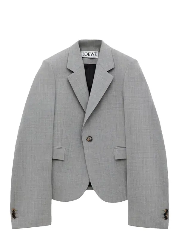 Loewe Tailored Single-breasted Blazer - Grey
