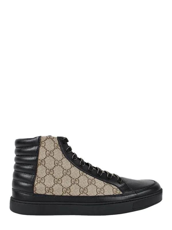 Gucci Gg Supreme High-top Sneakers - Black