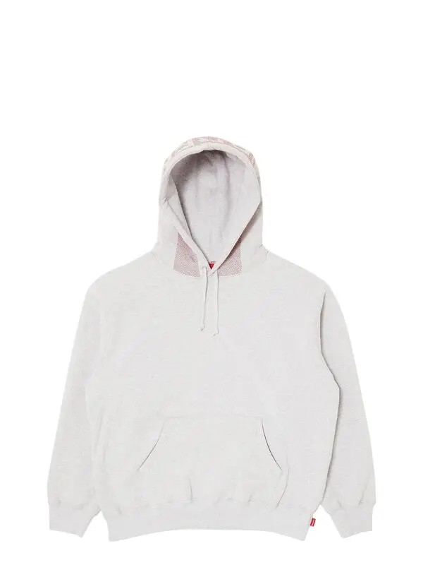 Supreme Jacquard Stripe Hooded Sweatshirt - Grey