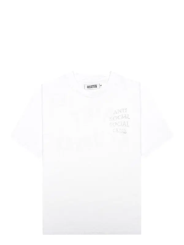 ANTI SOCIAL SOCIAL CLUB Mind Games Rhinestone Tee - White