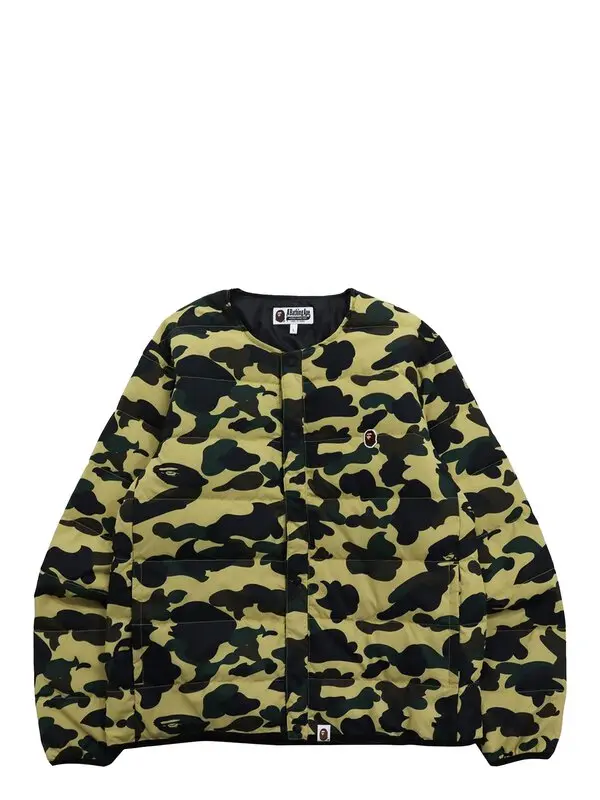 A BATHING APE Camouflage Padded Jacket - Yellow