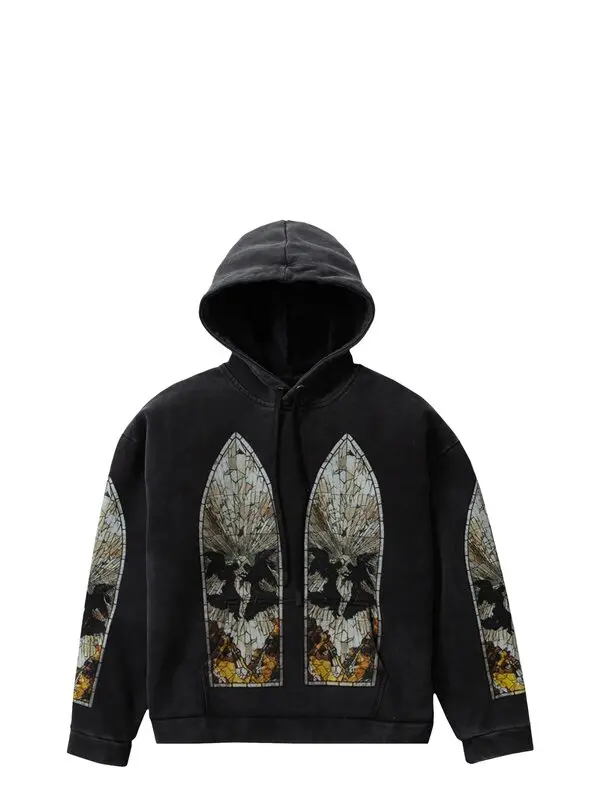 WHO DECIDES WAR BY EV BRAVADO Matrimony Hooded Pullover - Grey