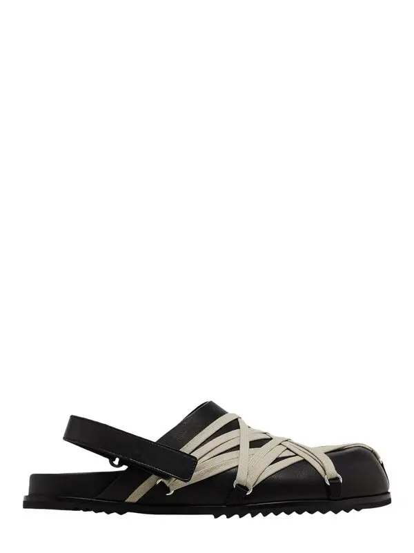Rick Owens Hollywood Megalaced Mule - Black
